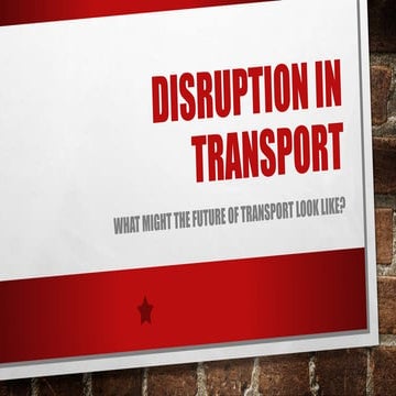 15 941091 Disruption in Transportation | PPT