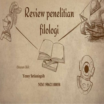 filologi naskah lama kajian sastra budaya | PPTX