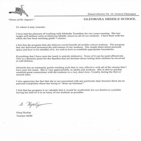 GMS - Recommendation Letter 1 | PDF