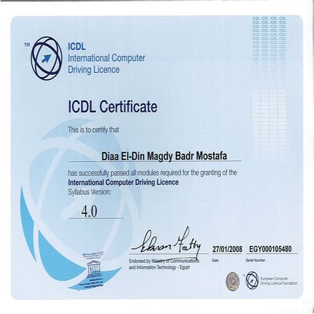 ICDL CERTIFICATE | PDF