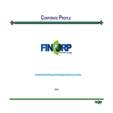 FinCorp Eng Profile 2016 | PPT