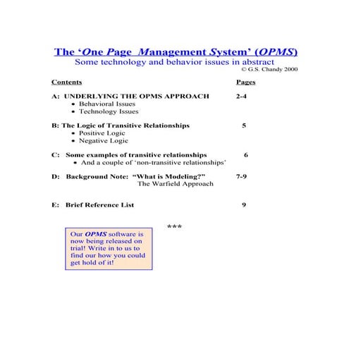 05 Opms Technology Behind | PDF