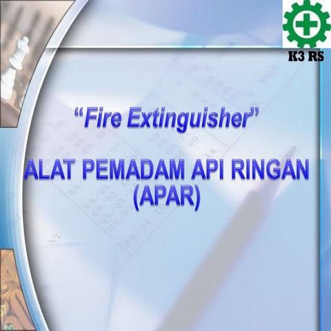 ALAT PEMADAMAN APAR RINGAN BAGI RUMAH SAKIT | PPT