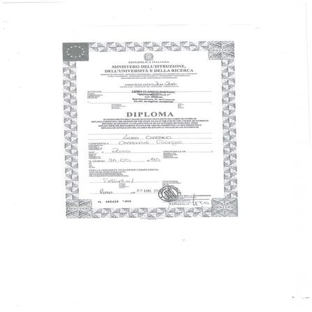 diploma liceo Giovanni Paolo II | PDF