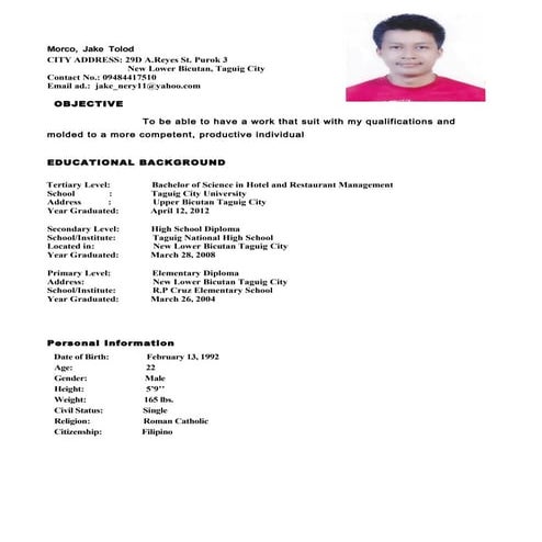 JAKE NEW RESUME final | DOC