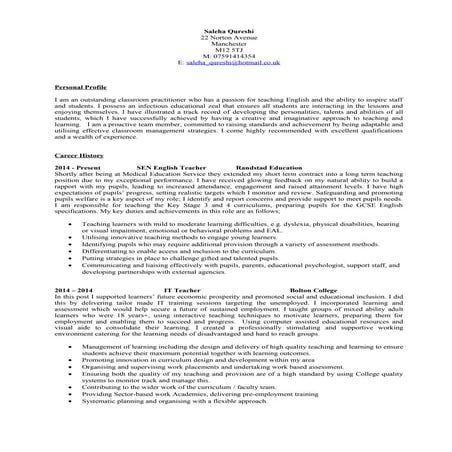 Sal CV 2015 most current | PDF