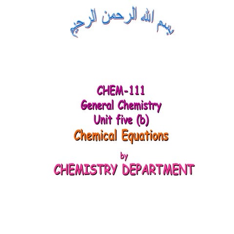 05b chemical equations | PPT