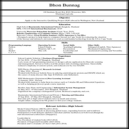 RESUME | PDF