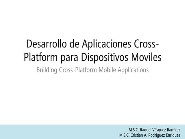 05 Building Cross Platform Mobile Applications With Jquery Mobile Desarrollo De Aplicaciones