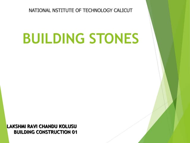 Stone as a building material. | PPTX