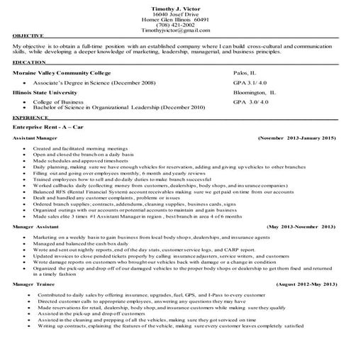 Timothy Resume 1 | DOCX