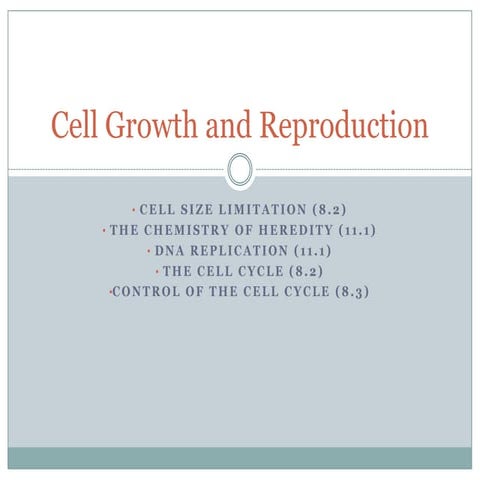 06 cell growth and reproduction | PPTX