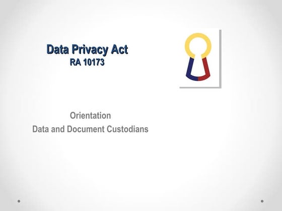 Data privacy act of 2012 presentation | PDF