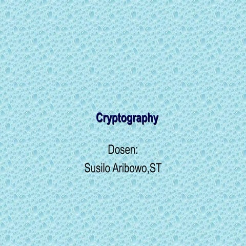 05 cryptography | PPT
