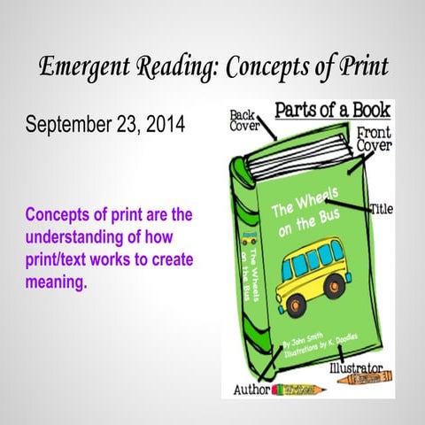 Session 3 emergent readers concept of print 2014 Sample | PDF | Early ...