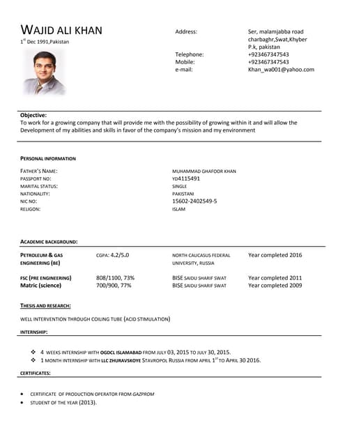 Tahir resume - | PDF