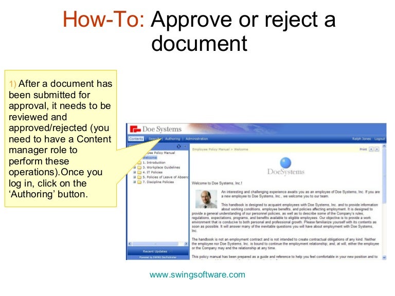 05 How To Approve or Reject - DocPublisher