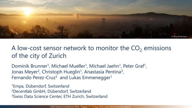 A Low Cost Sensor Network To Monitor The Co2 Emissions Of The City Of