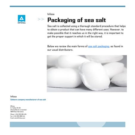 Packaging of sea salt | PDF | Logistics and Transportation Industry ...