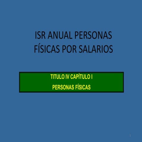 05 isr declaracion anual | PPTX