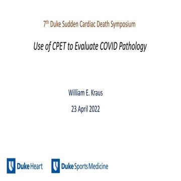 Use of CPET to Evaluate COVID Pathology | PPTX | Lung and Respiratory ...