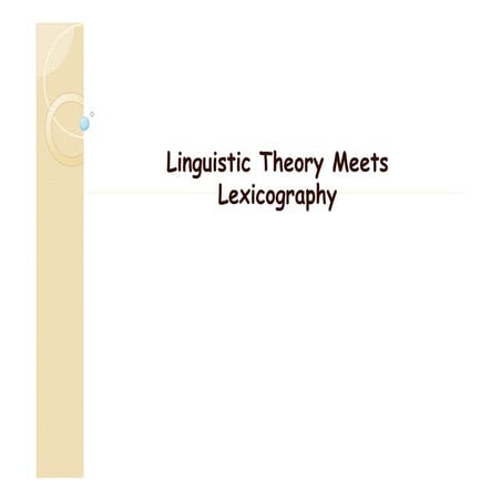 05 linguistic theory meets lexicography | PDF