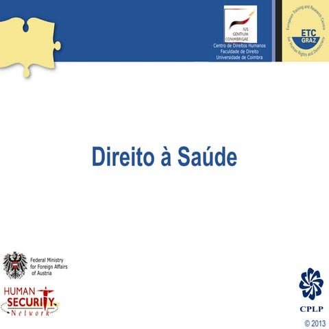 Manual Saude, bem documentado com uma reflexão cuidadosa | PPT