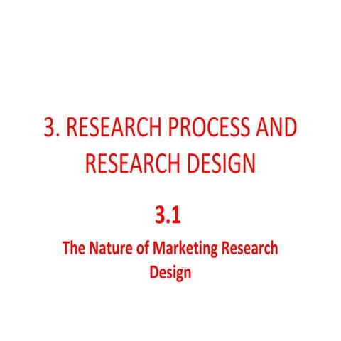 05) marketing research design | PPT