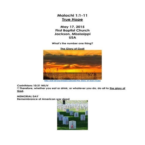 05 May 24, 2015, Malachi 2, The Results Of Bad Preaching | PDF