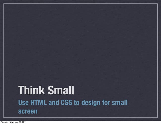 05 Mobile Css Ppt
