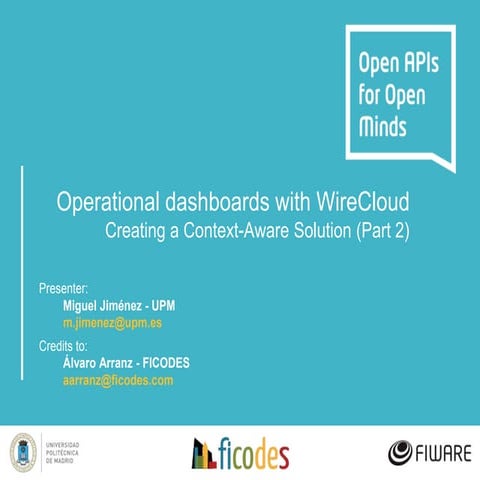 Operational Dashboards with WireCloud | PPTX | Cloud Computing | Internet