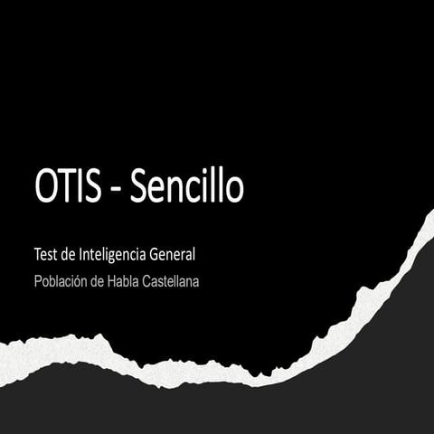 Presentación paso a paso test de Otis sencillo | PDF