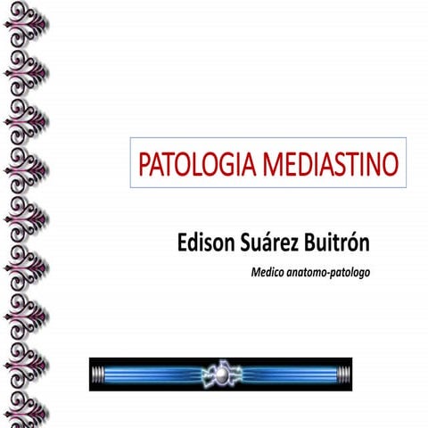 Comprehensive Overview of Mediastinal Pathology: Diagnosis and Clinical ...