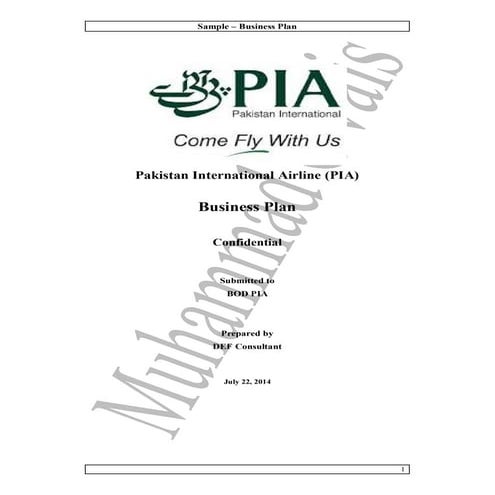 05 practical writing sample - pia business plan | PDF
