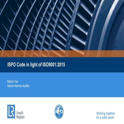 ISPO Code in light of ISO9001:2015 | PPT