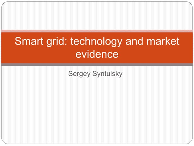Smart Grid Technology | PPTX