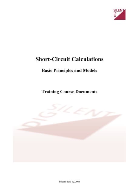 SC Calculation (MVA Method) ETAP | PPTX