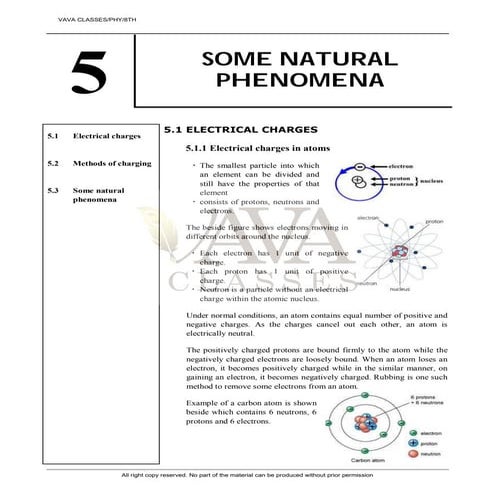 Some Natural Phenomena Class 8 Free Study Material pdf | PDF
