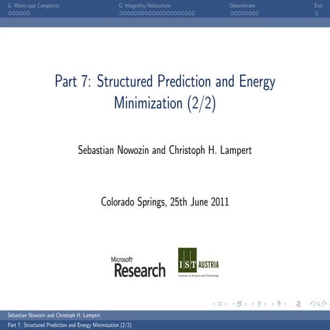 05 Structured Prediction And Energy Minimization Part 2 Ppt 6946