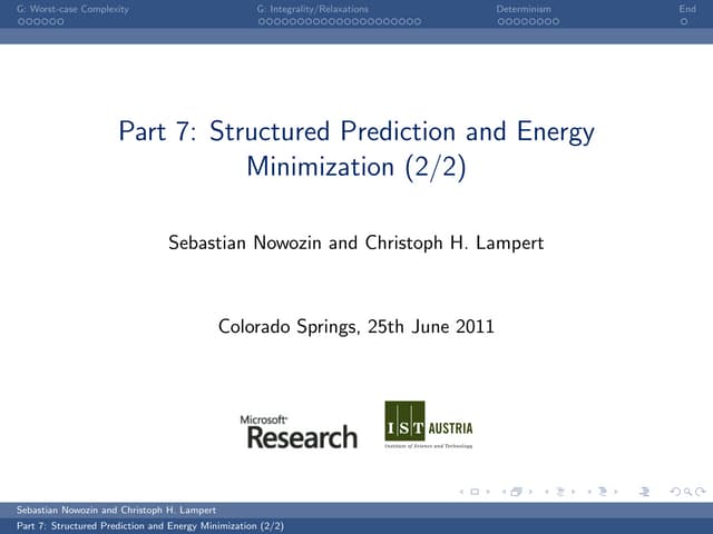 05 Structured Prediction And Energy Minimization Part 2 Ppt 6946