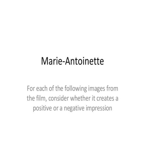 Marie Antoinette | PPT