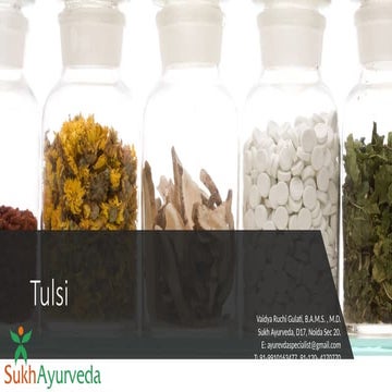 Tulsi -Holy basil usage in Ayurveda.pptx