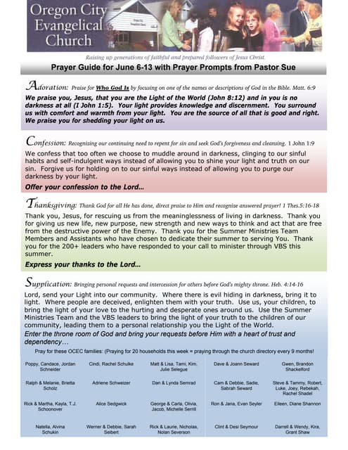 05 31 09 Prayer Sheet (Dave) | PDF