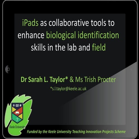 iPads as collaborative tools to enhance biological identification ...