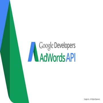 AdWords API & OAuth 2.0, Advanced | PPT
