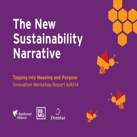 The New Sustainability Narrative | PDF