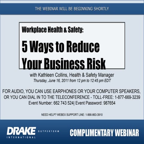 5 Ways to Reduce Your Business Risk with Workplace Health & Safety ...