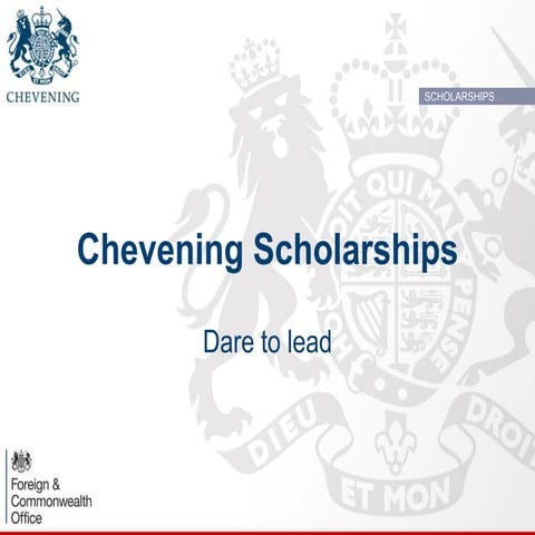 06. Chevening (England) - Scholarship Info Day 2016 | PPT