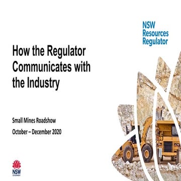 06. how the regulator communicates with the industry | PPT