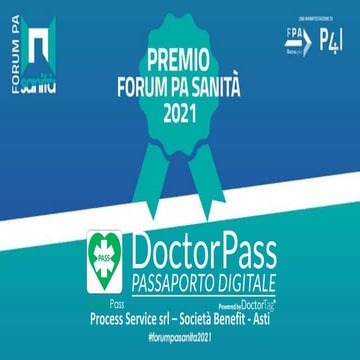 Doctor Pass - Premio FPA SANITA | PPT
